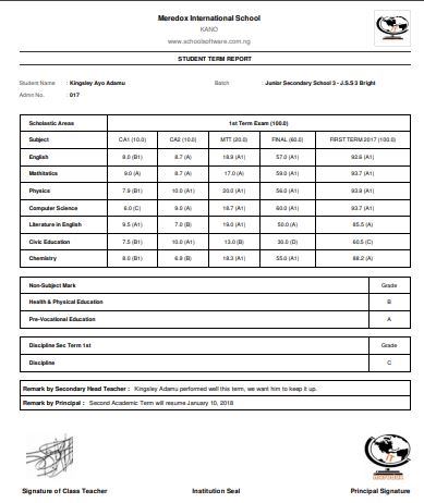 Result or Report Card or Gradebook Software - School Software Pro