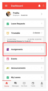 Assignment Management System on Mobile App - School Software Pro